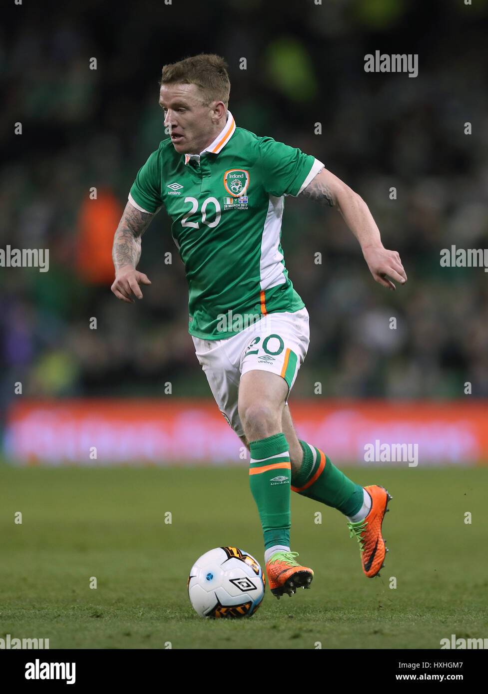 Republic of Ireland's Jonathan Hayes during the International Friendly ...
