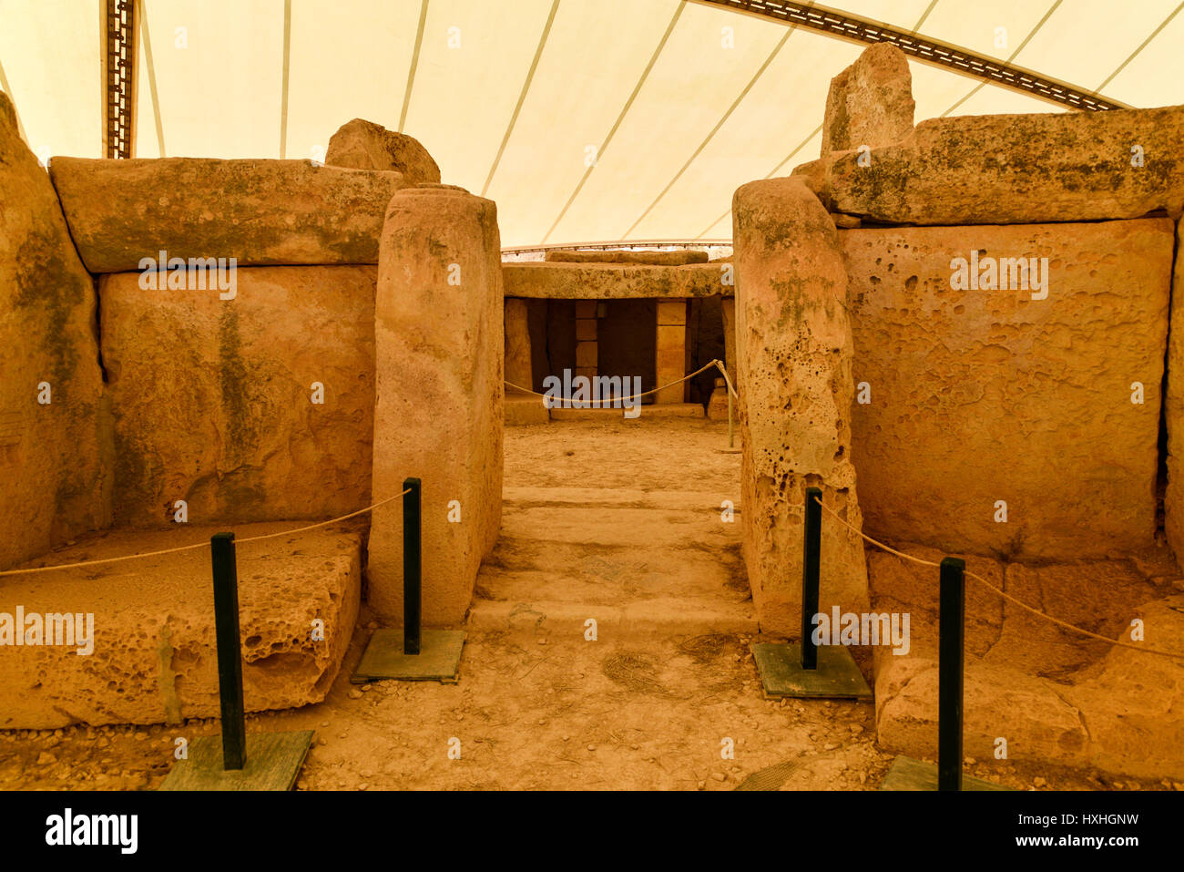 Mnajdra Prehistoric Temple - Malta Stock Photo - Alamy