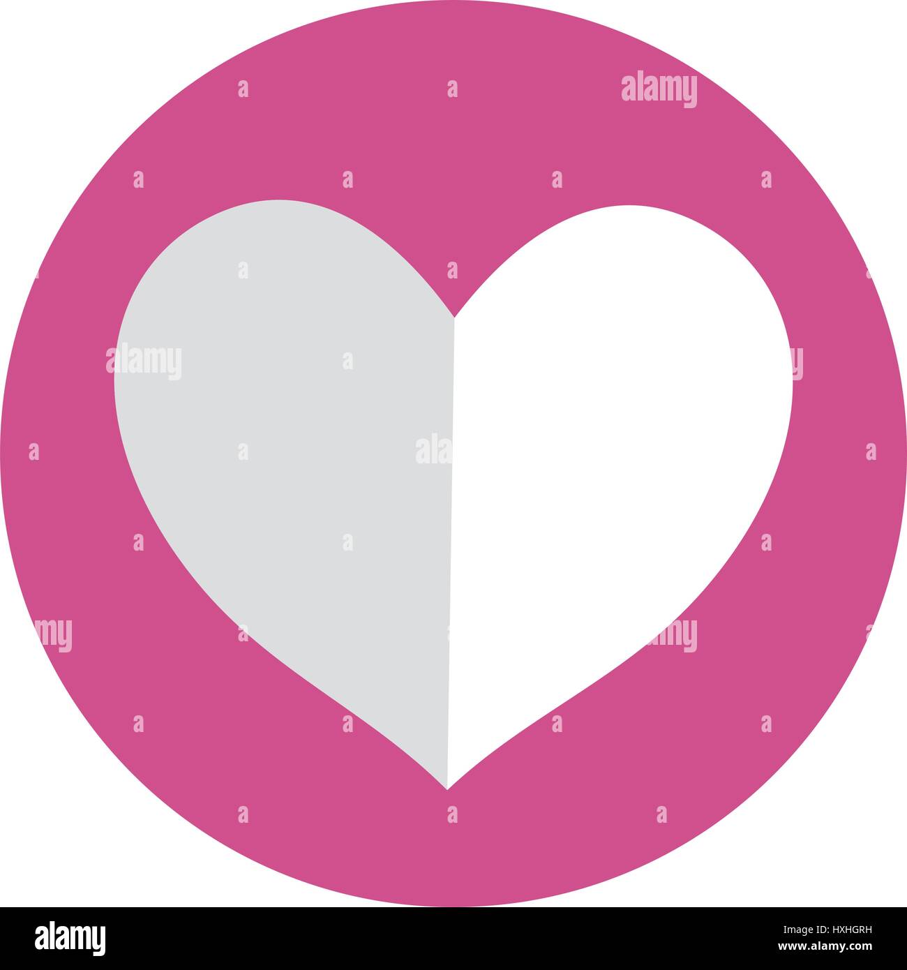 pink symbol heart decorative Stock Vector Image & Art - Alamy