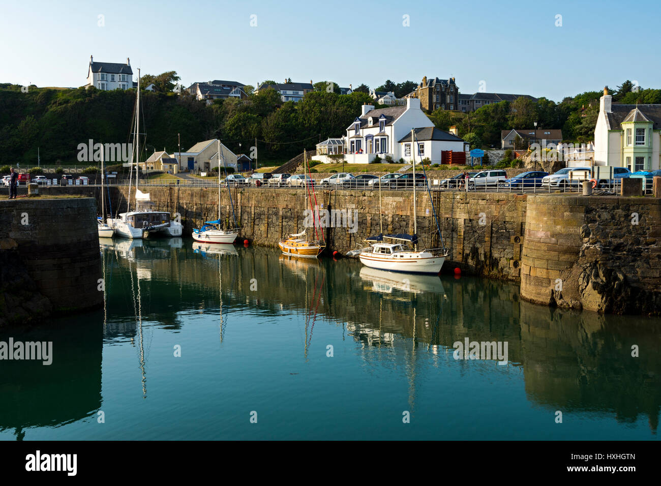 The harbour at Portpatrick, Dumfries and Galloway, Scotland, UK Stock ...