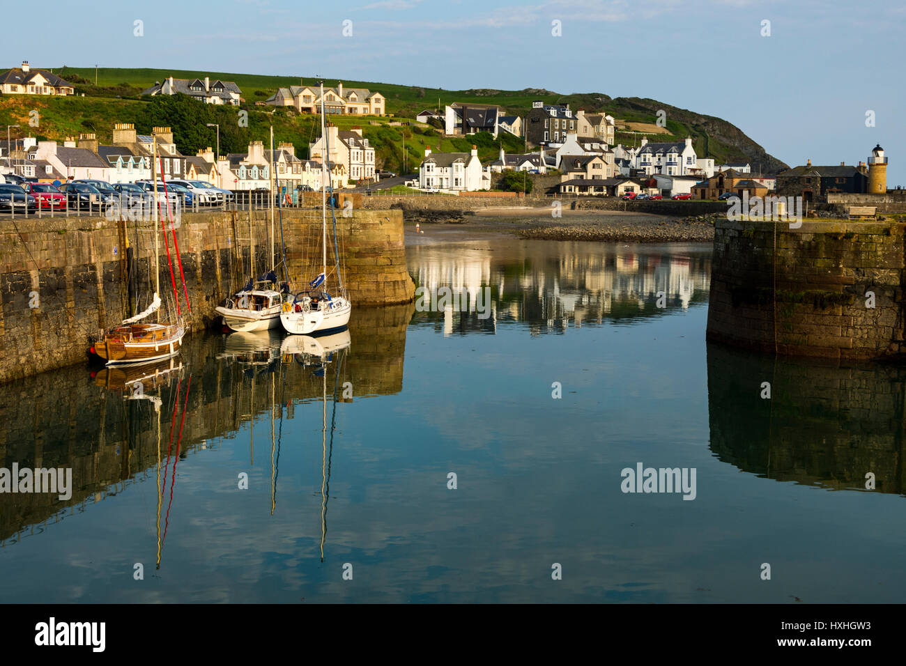 The harbour at Portpatrick, Dumfries and Galloway, Scotland, UK Stock ...