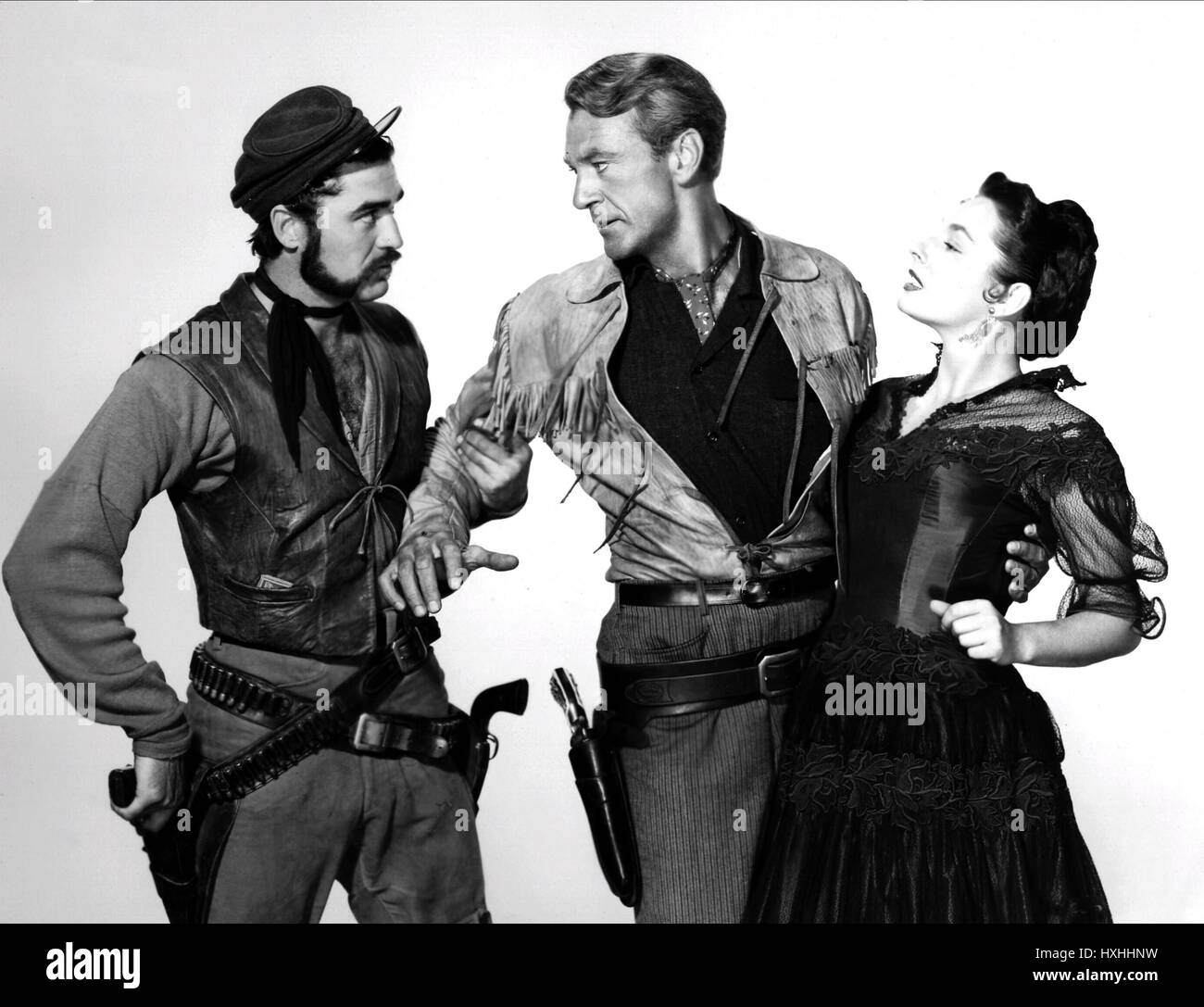 STEVE COCHRAN, GARY COOPER, RUTH ROMAN, DALLAS, 1950 Stock Photo - Alamy