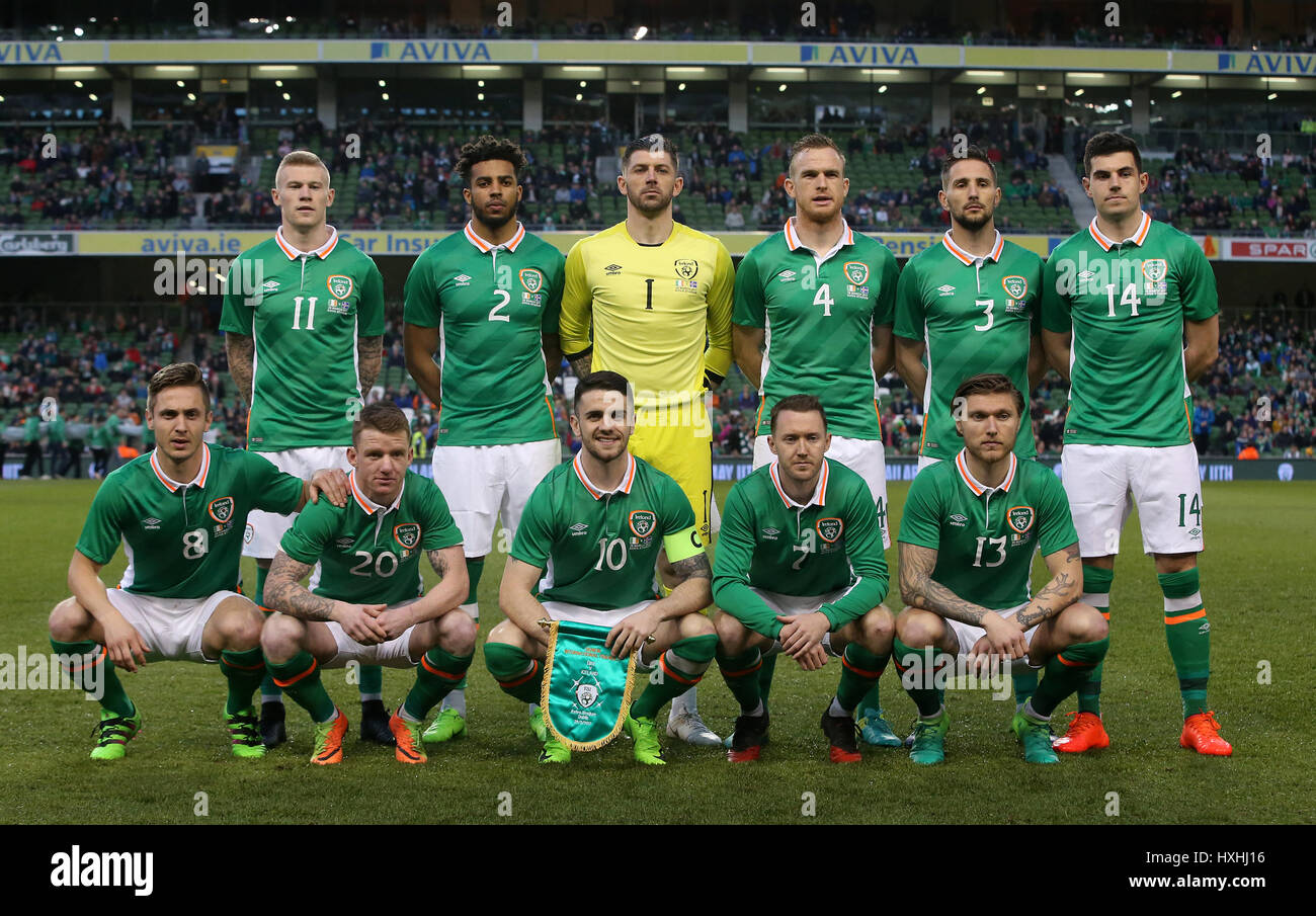 Republic of Ireland team group Stock Photo - Alamy