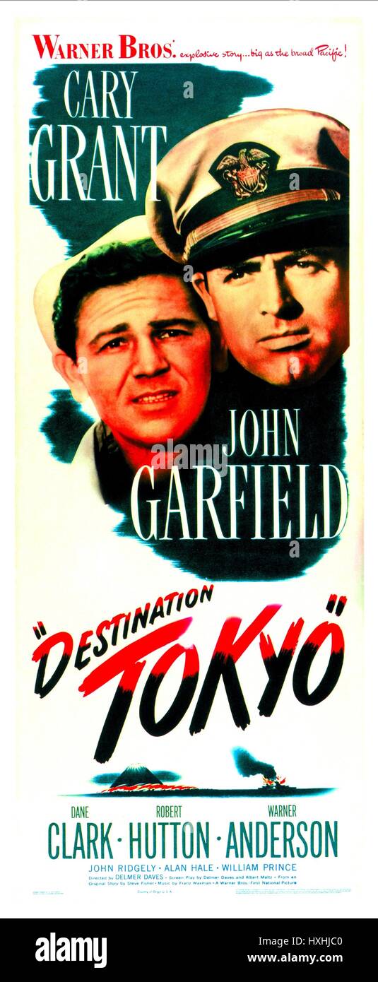 JOHN GARFIELD, CARY GRANT, DESTINATION TOKYO, 1943 Stock Photo - Alamy
