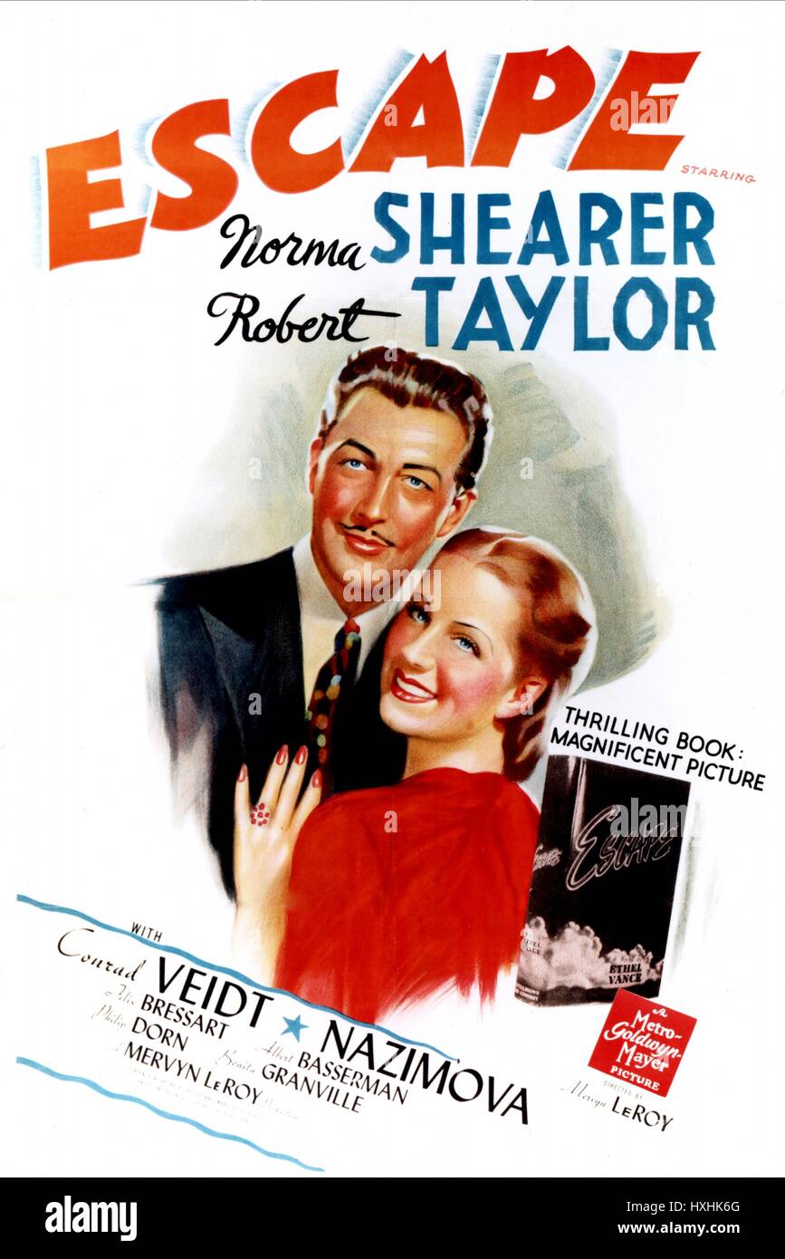 ROBERT TAYLOR NORMA SHEARER ESCAPE (1940 Stock Photo - Alamy