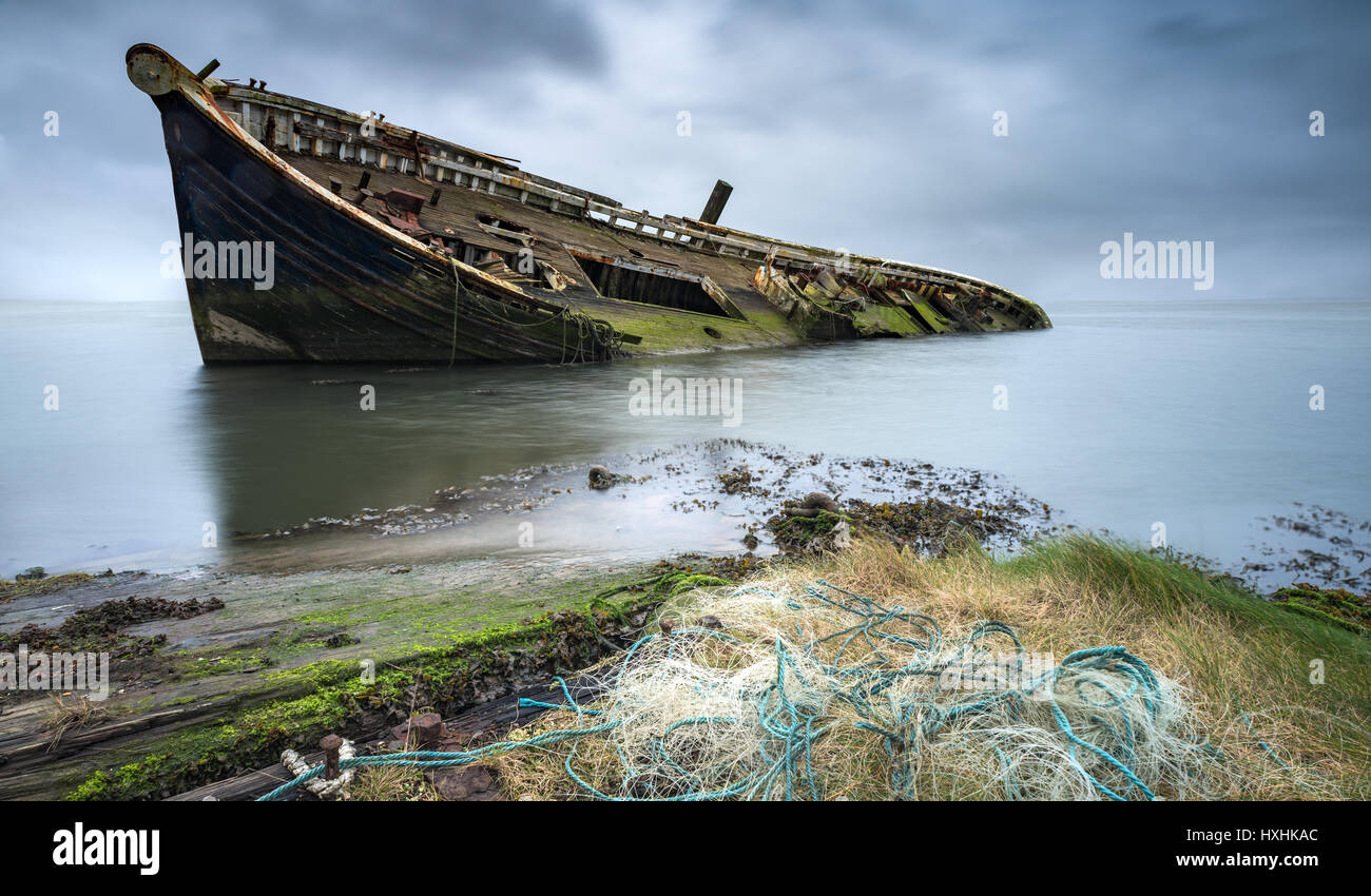 Hooe Lake Shipwreck Stock Photo - Alamy