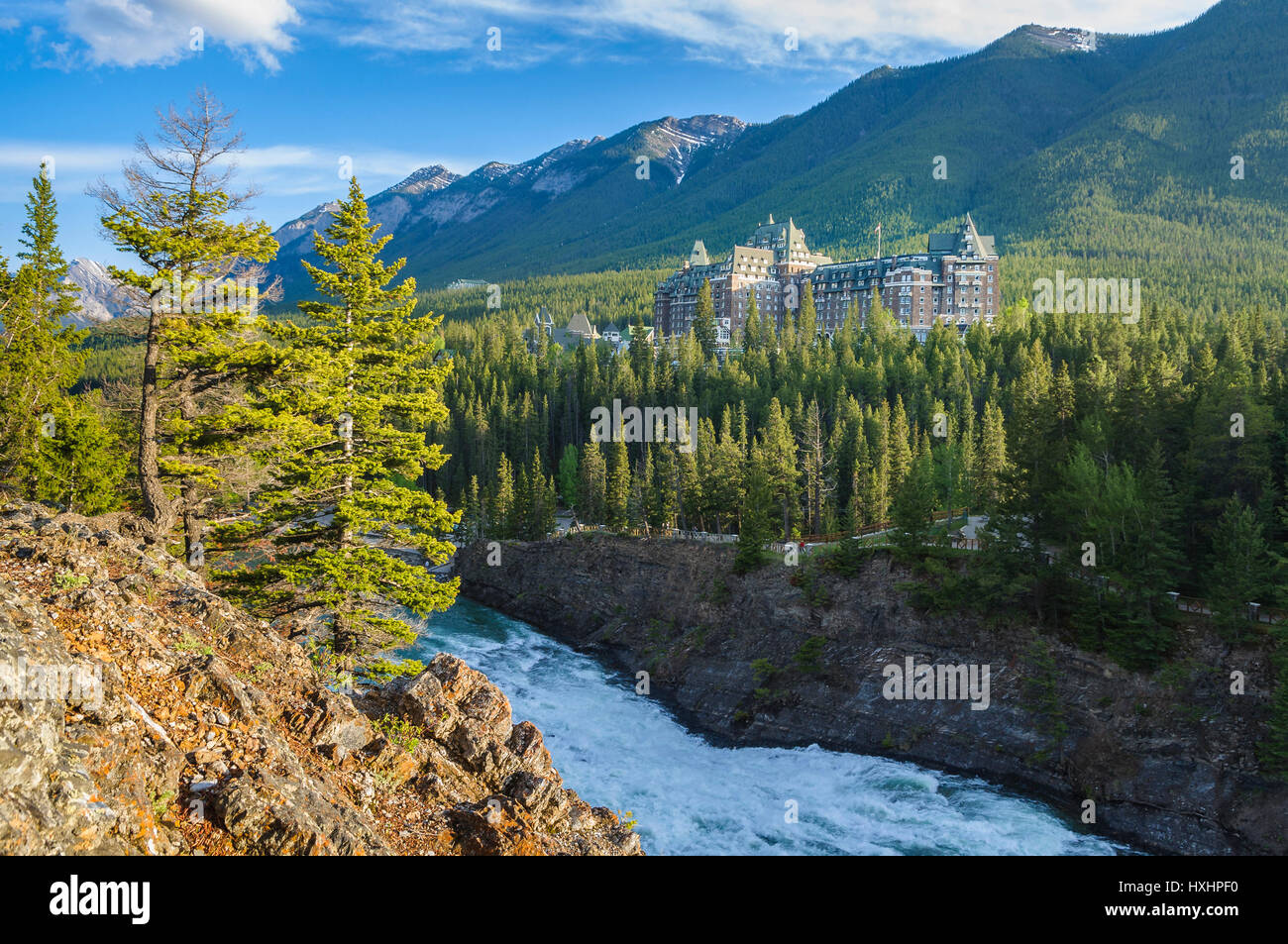 The Banff Springs Hotel, Banff National Park, Alberta, Canada Stock ...