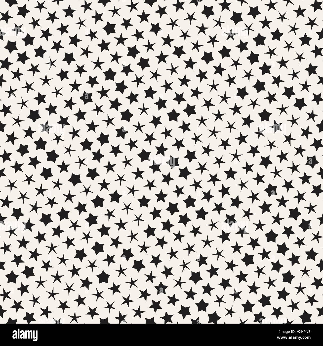 Trendy Texture With Scattered Geometric Shapes. Vector Seamless Pattern ...