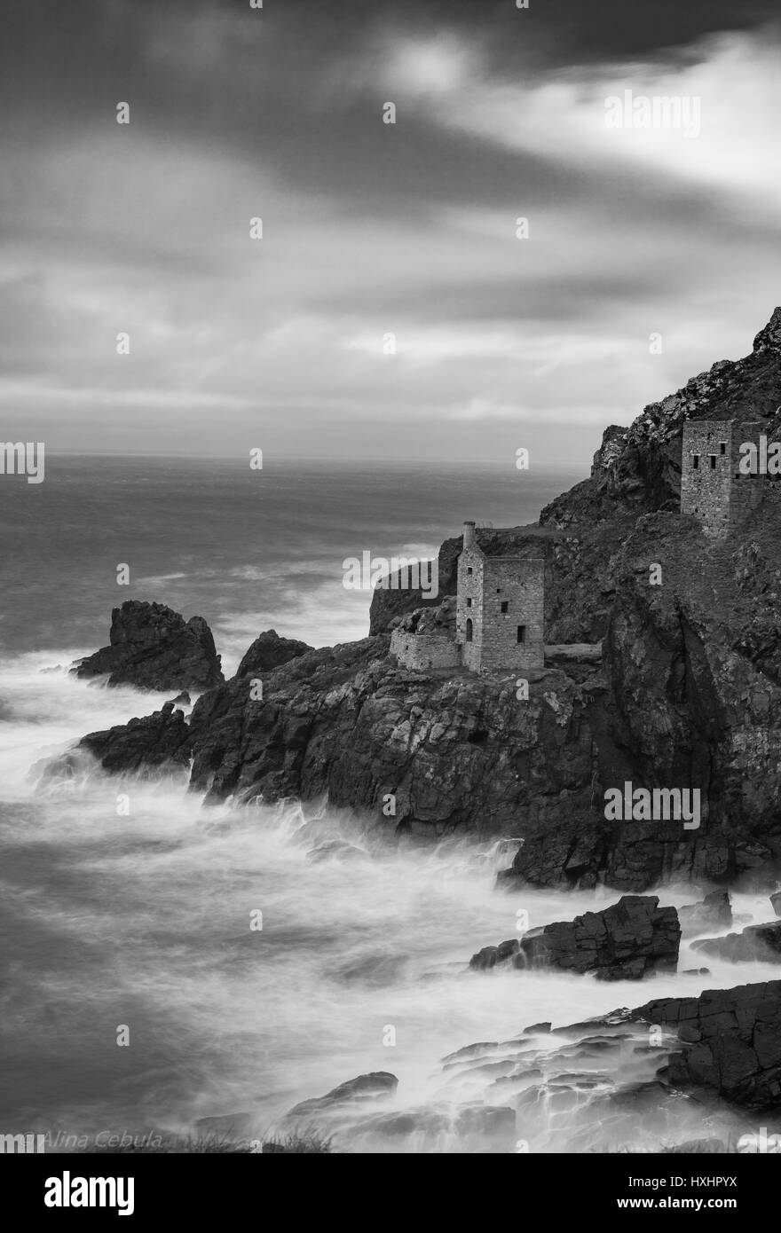 Moody cornish weather Stock Photo - Alamy