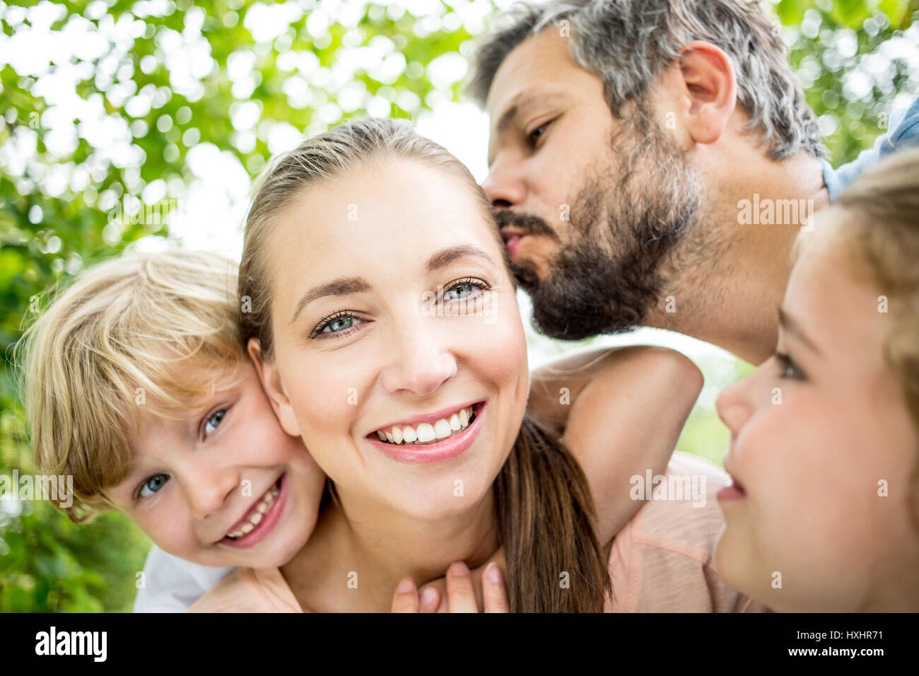 Happy family with love hi-res stock photography and images - Alamy