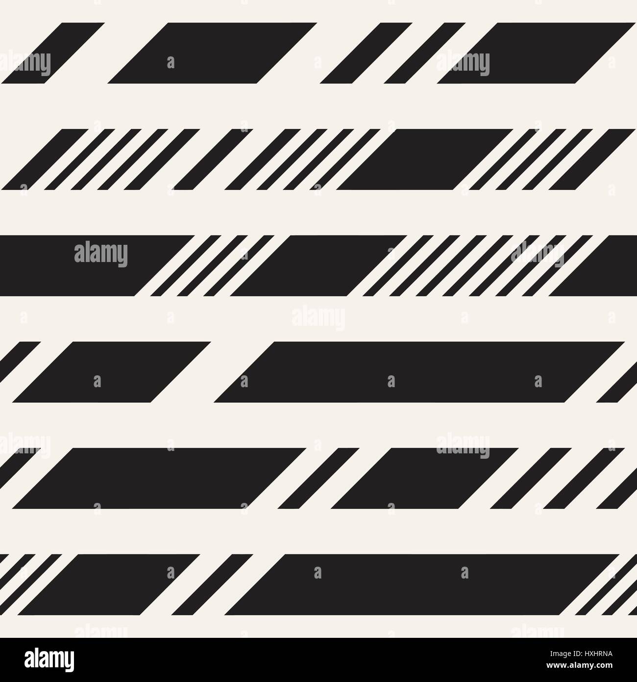 Black and White Dashed Lines Pattern. Modern Abstract Vector Seamless ...
