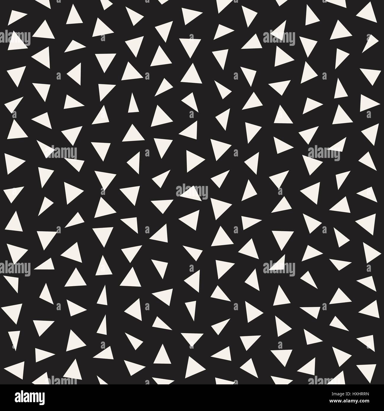 Trendy Texture With Scattered Geometric Shapes. Vector Seamless Pattern ...