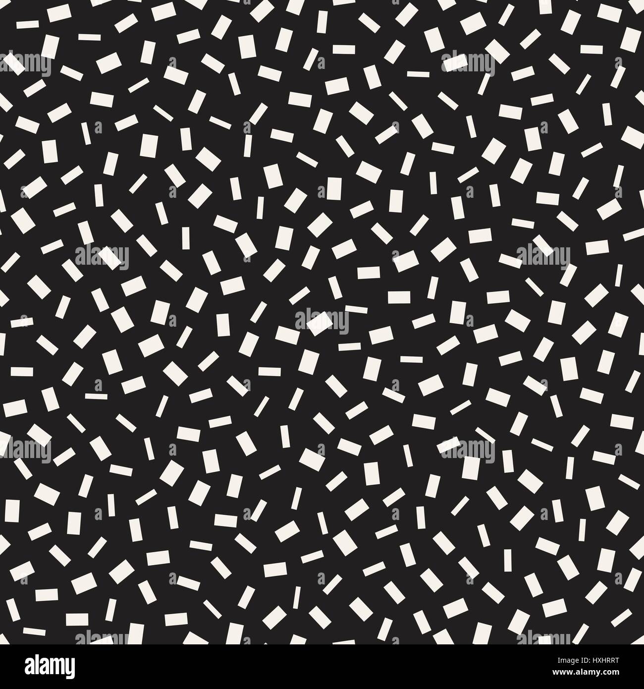 Trendy Texture With Scattered Geometric Shapes. Vector Seamless Pattern ...