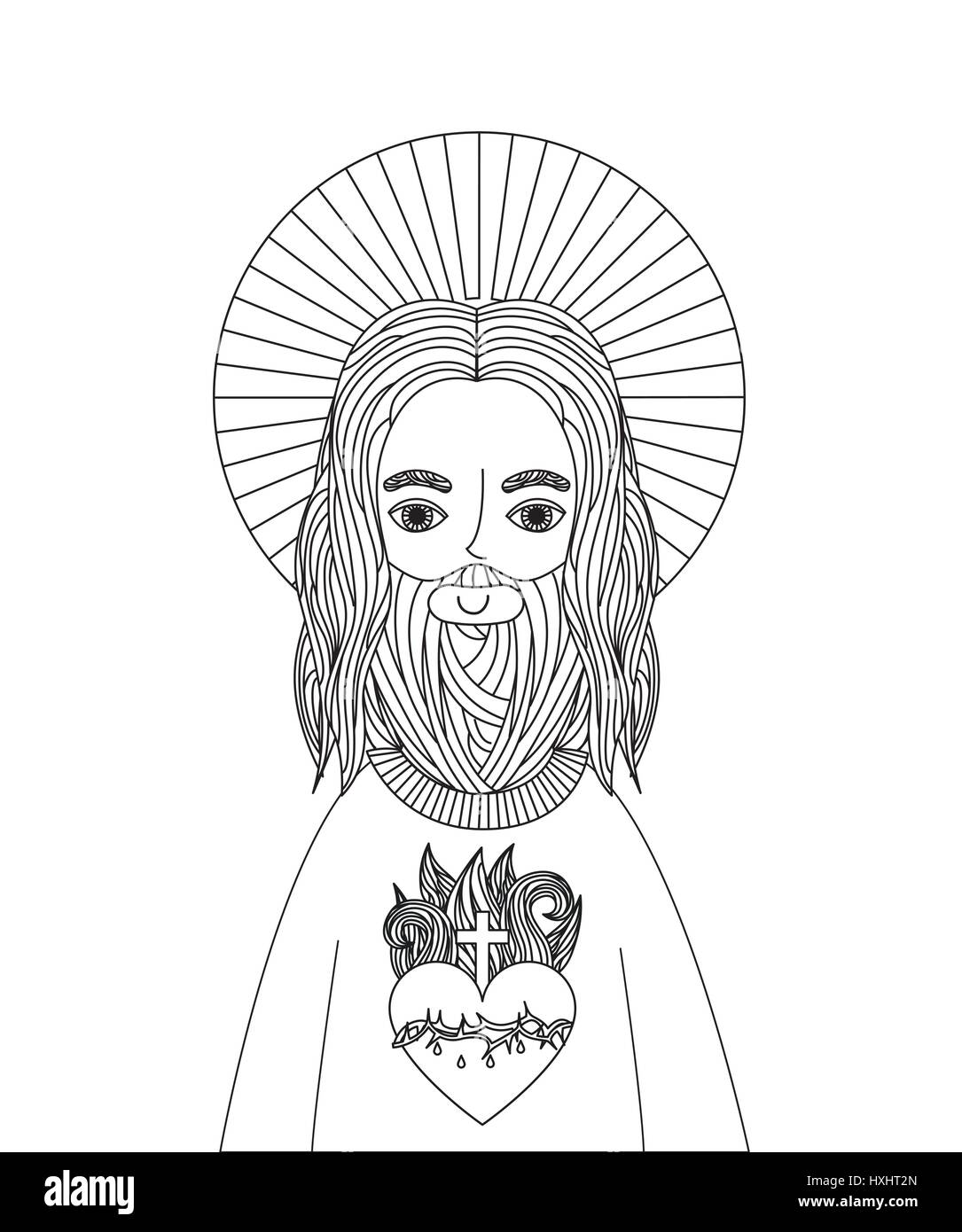 jesus christ man icon Stock Vector Image & Art - Alamy