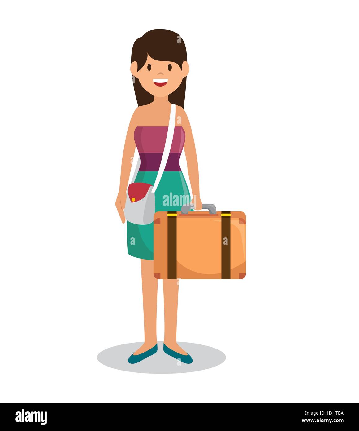 tourist woman traveler avatar Stock Vector Image & Art - Alamy