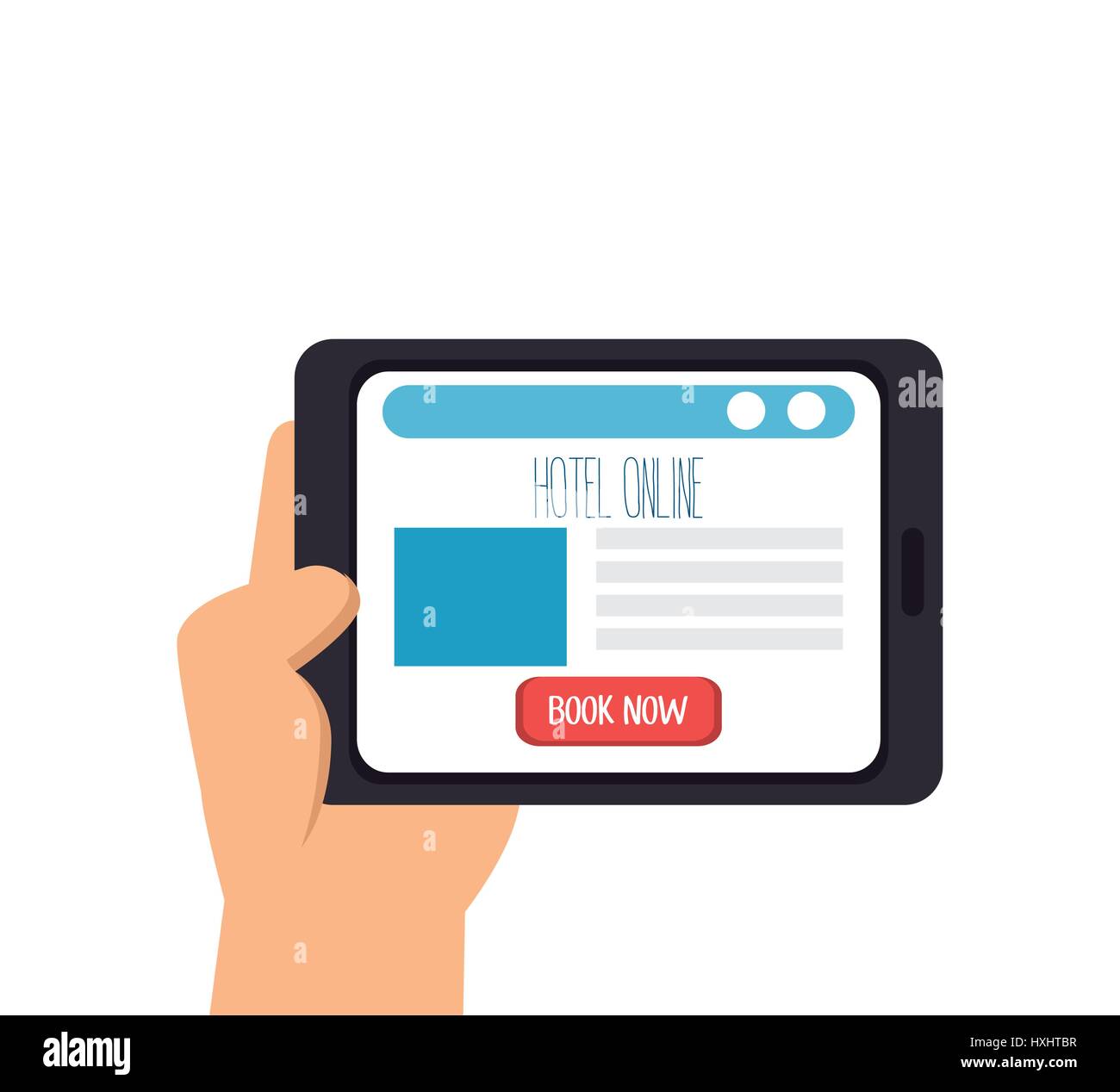 hand user tablet icon Stock Vector Image & Art - Alamy