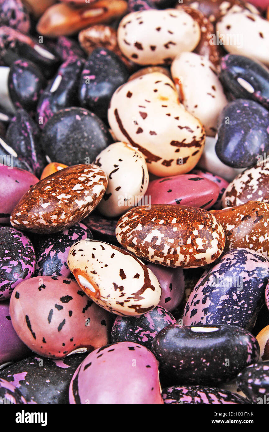 Beautiful mixed beans as background. Raw colorful bean texture Stock ...