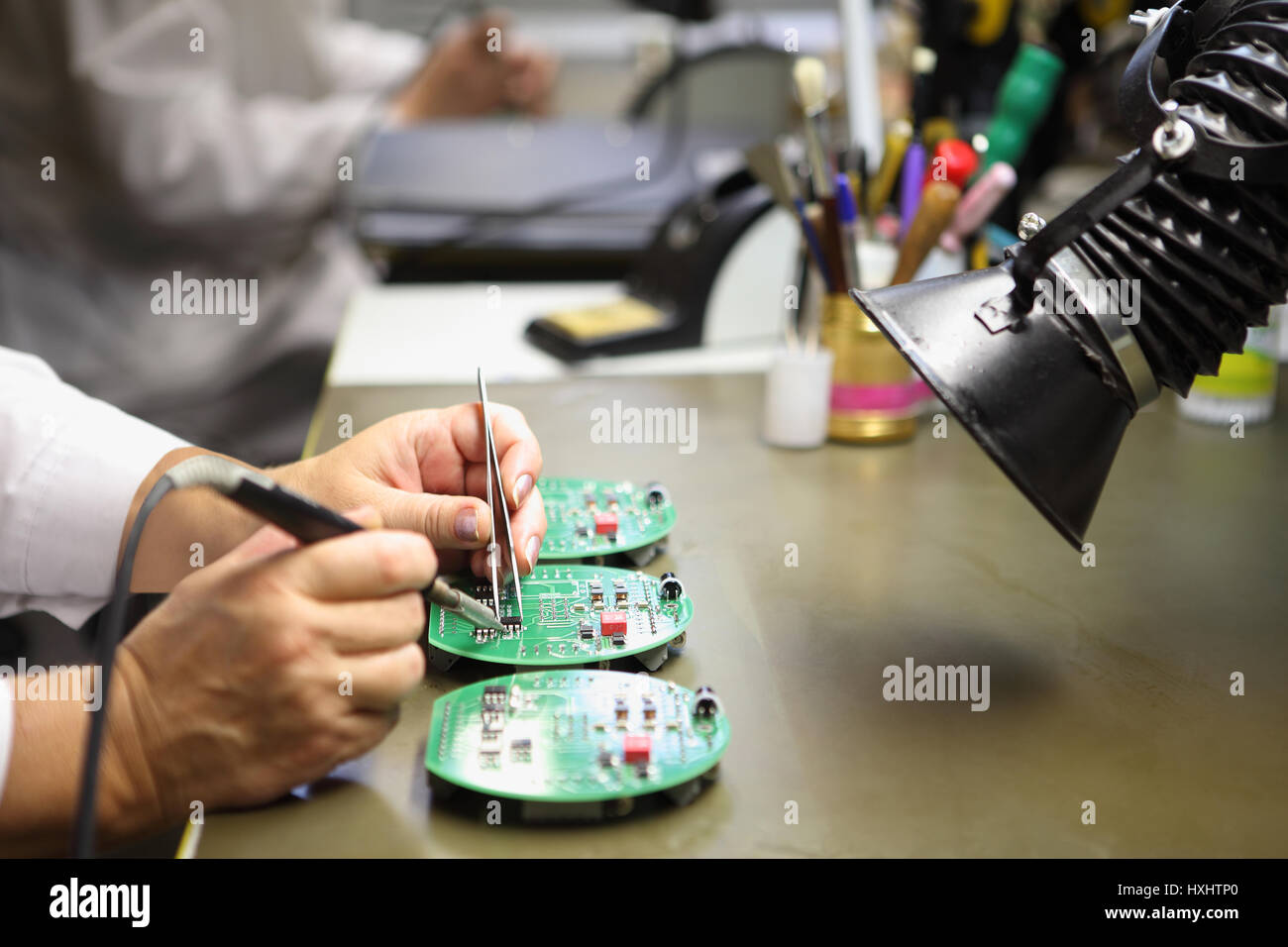 Circuit board manufacturing hi-res stock photography and images - Alamy
