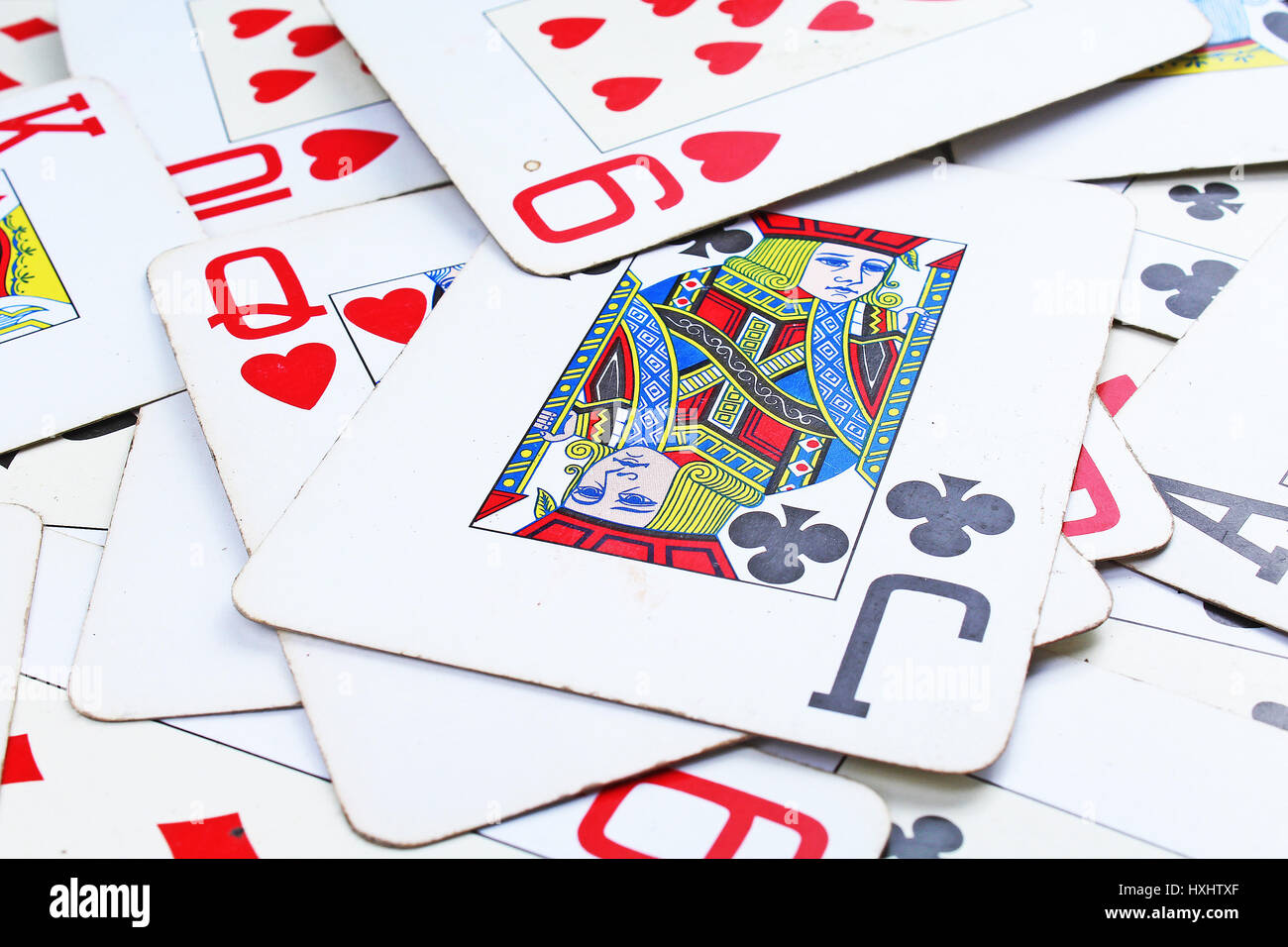 Poker card cards closeup texture pattern studio photo background Stock ...