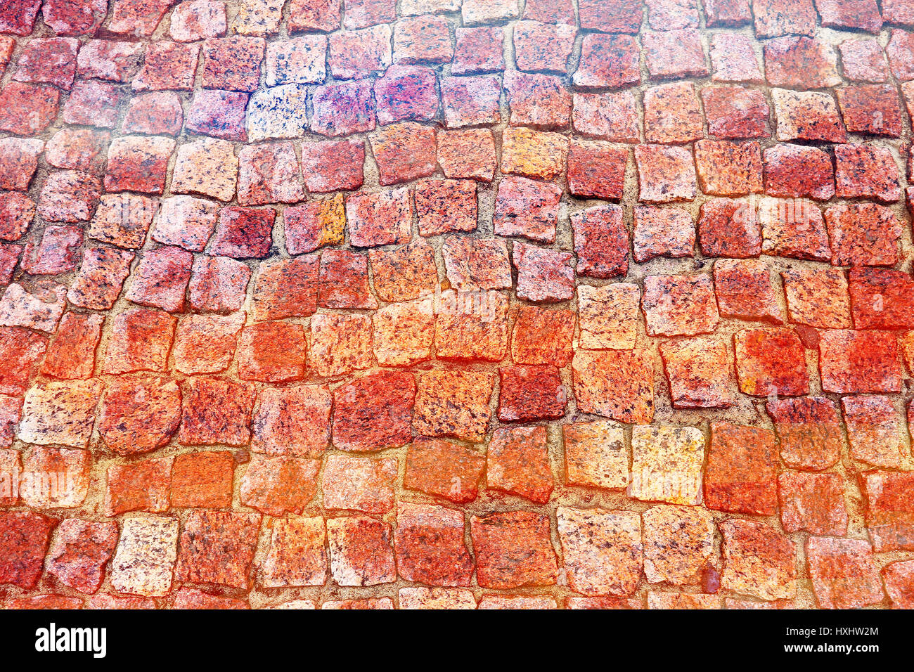 Beautiful texture of square bricks and pavement Stock Photo - Alamy