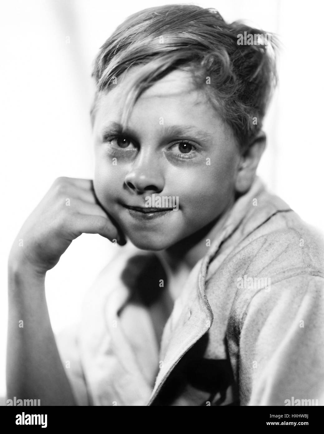 Cinema movie hollywood classic vintage portrait child rooney Black and ...