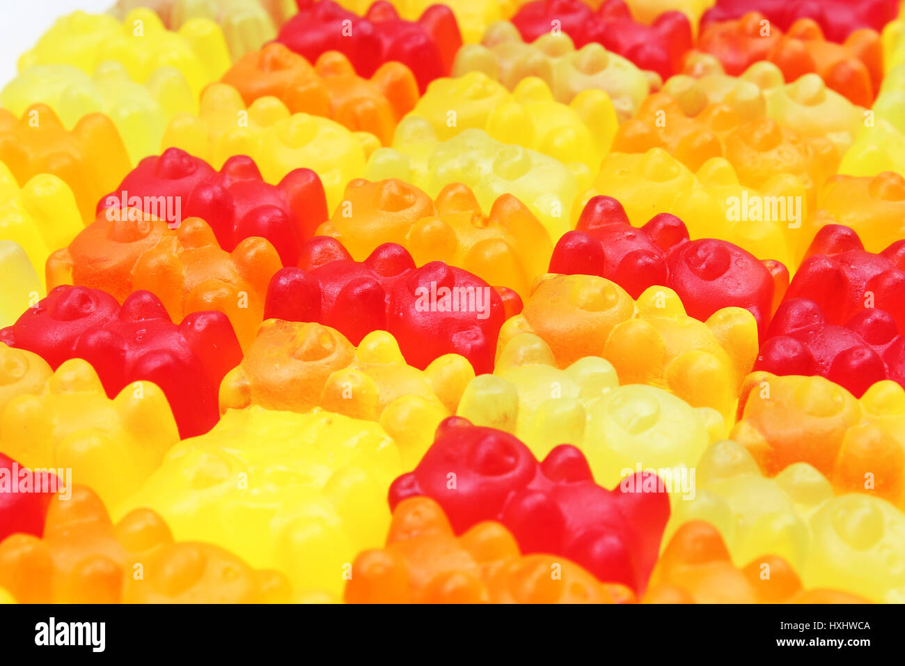 Gummy bear background. Gummy bears as texture. Gum bear candy colorful ...