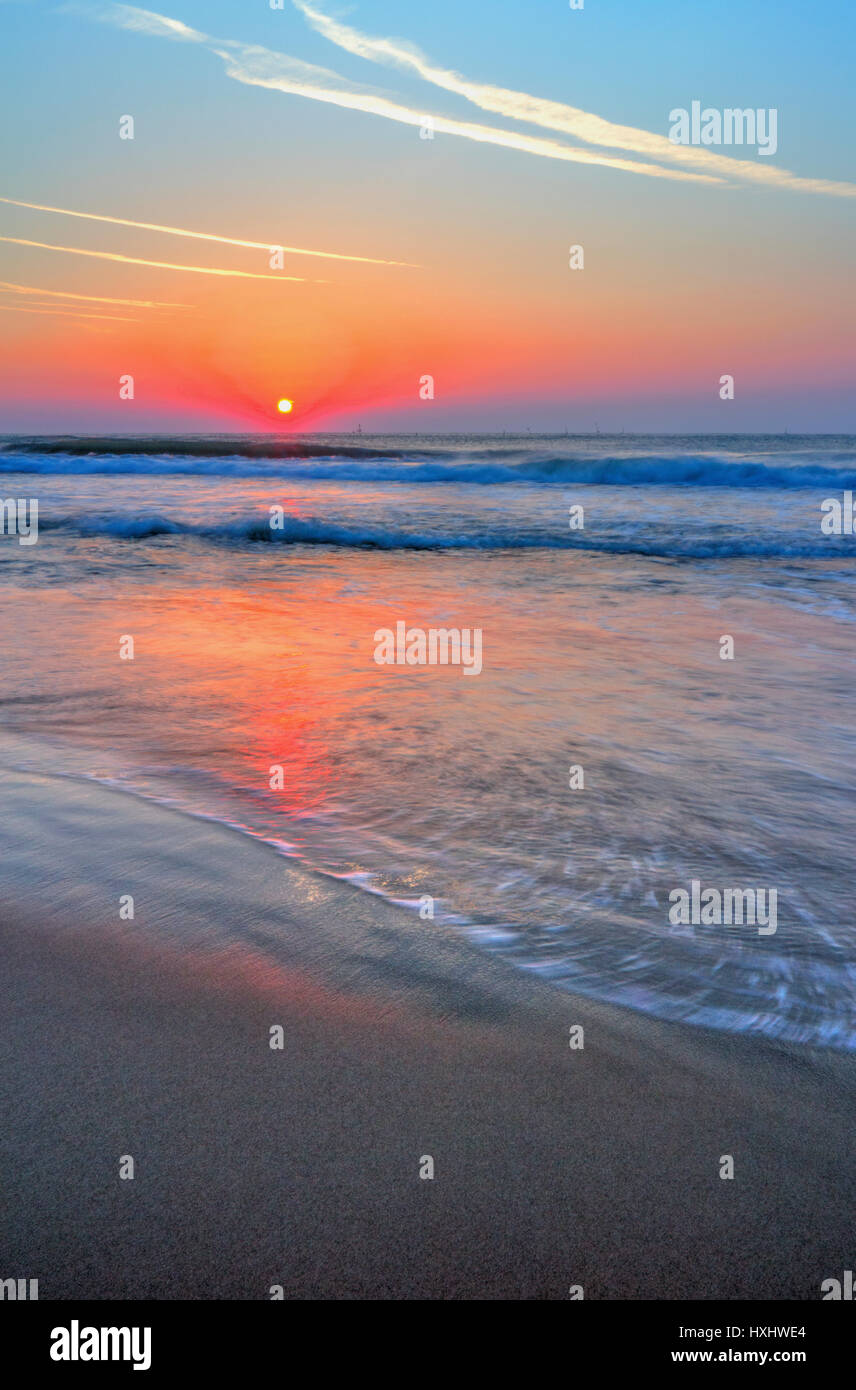 Beautiful sunrise over the sea Stock Photo - Alamy