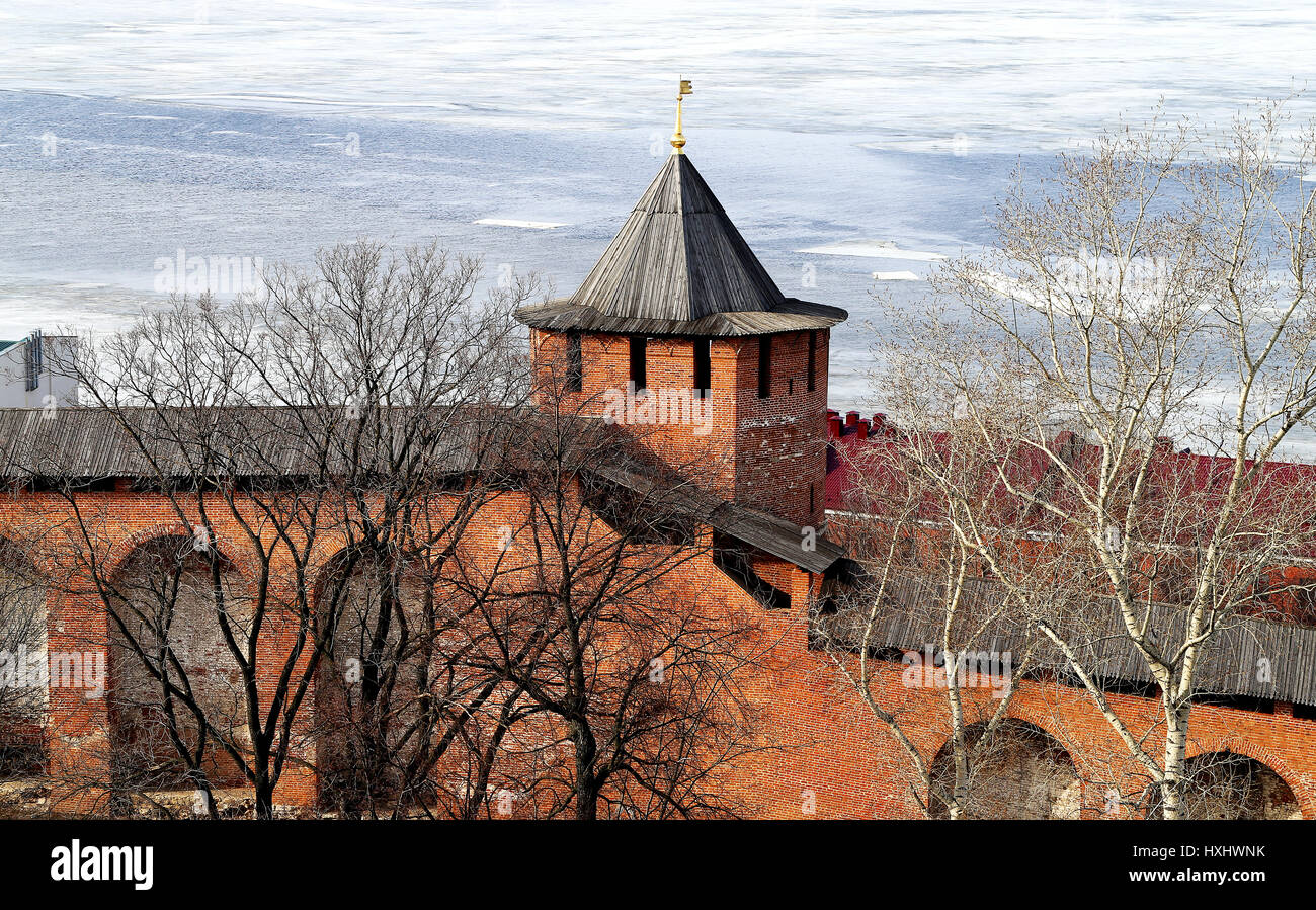 A beautiful Kremlin on the hill in Nizhny Novgorod Stock Photo - Alamy