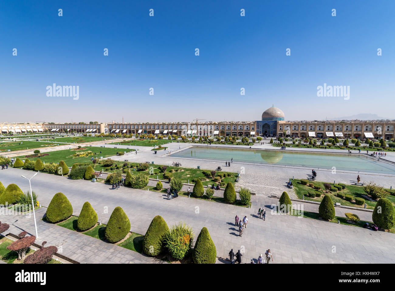 Aerial view on Naqsh-e Jahan Square (Imam Square, formlerly Shah Square ...