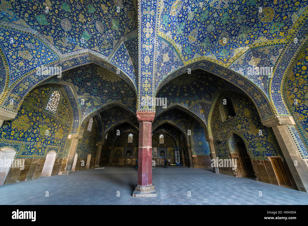 Interior of Shah Mosque (also known as Imam Mosque) at Naghsh-e Jahan ...