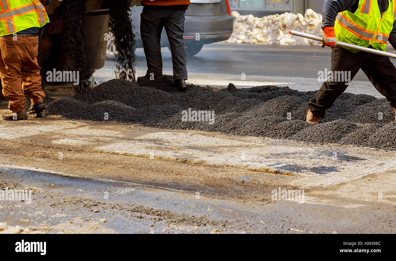 men road is under construction Road under construction. New york city ...