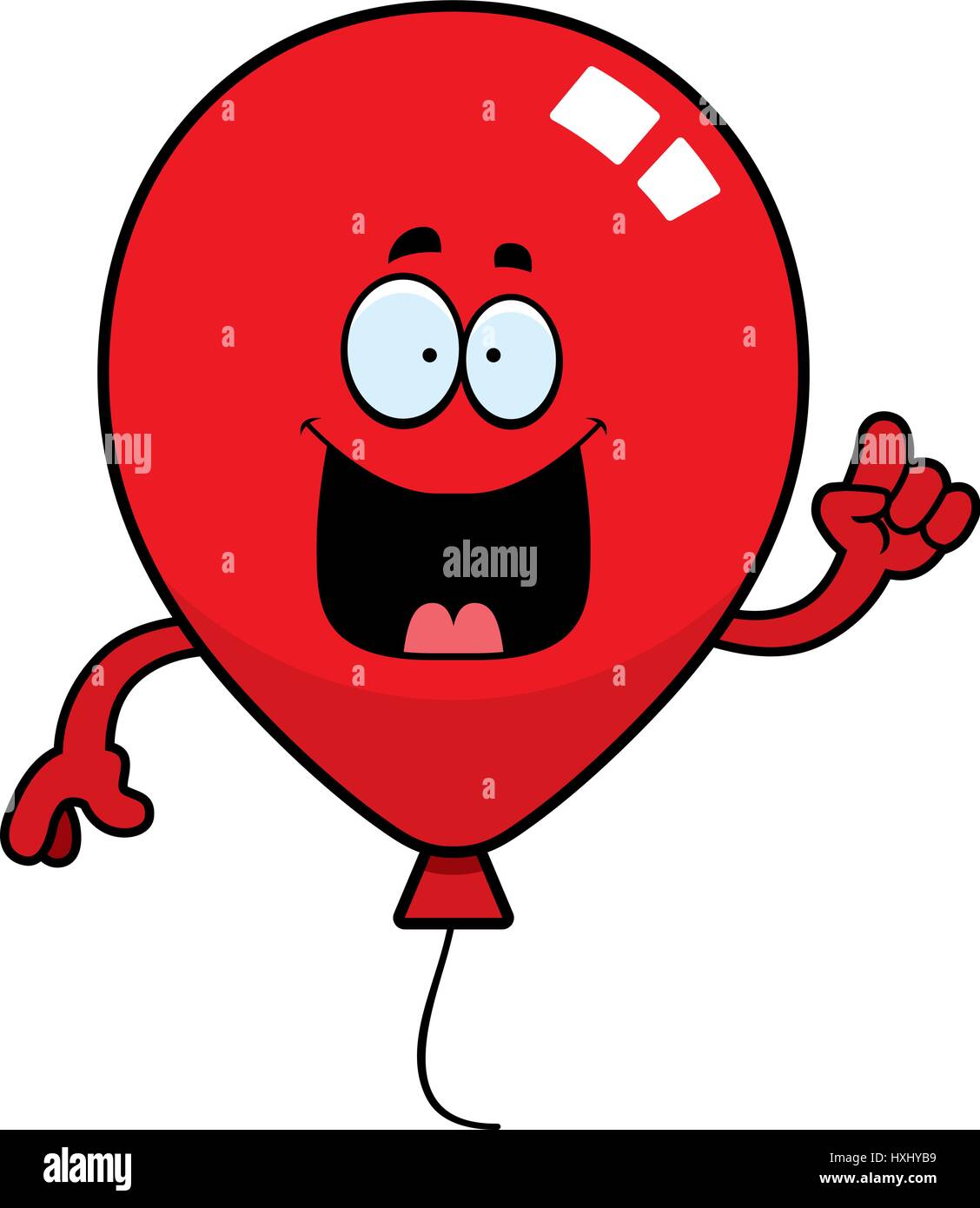 A cartoon illustration of a balloon with an idea Stock Vector Image ...