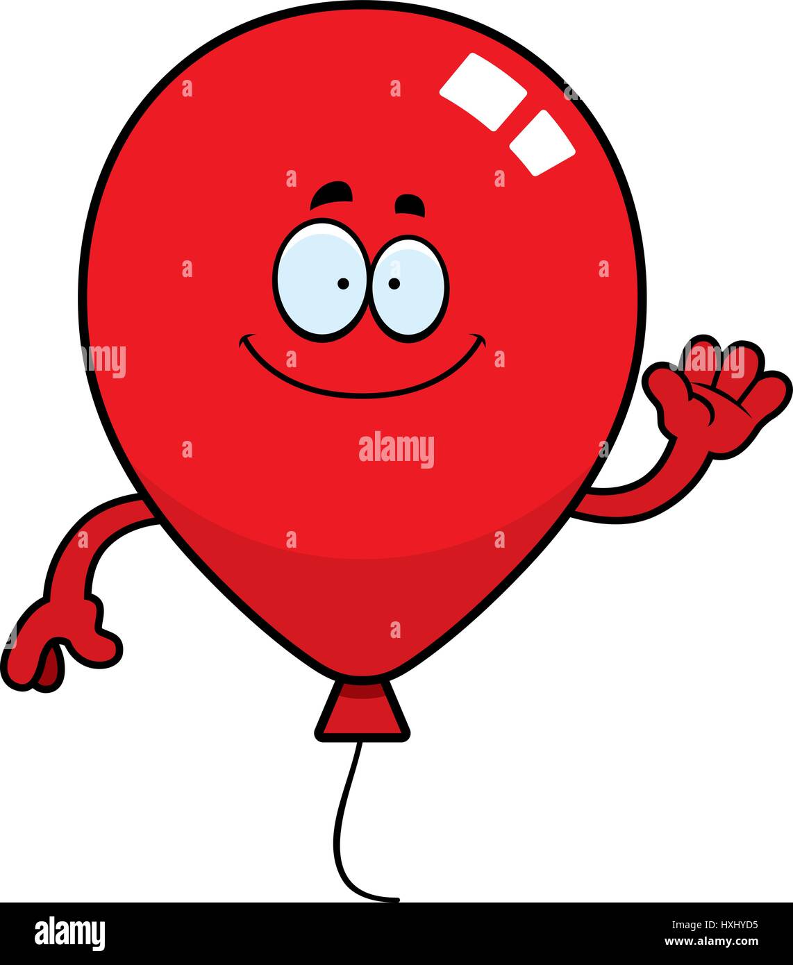 A cartoon illustration of a balloon waving Stock Vector Image & Art - Alamy
