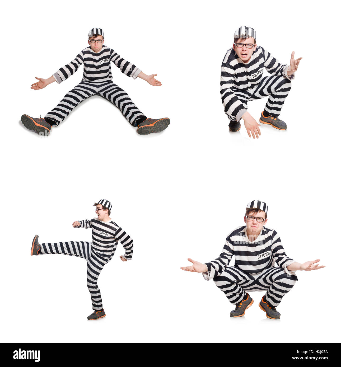 Funny prison inmate in concept Stock Photo - Alamy