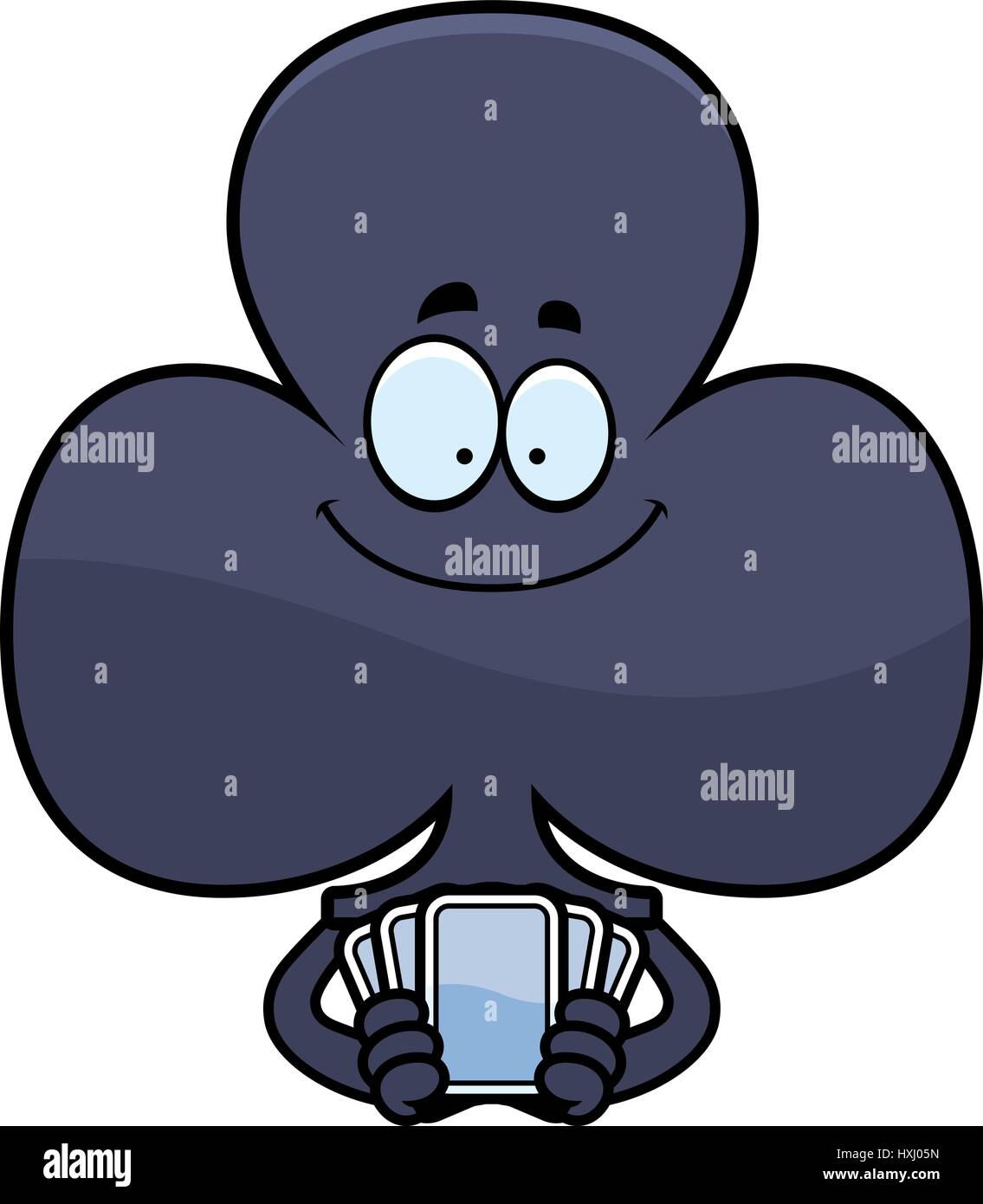 Illustration club suit cards hi-res stock photography and images - Alamy