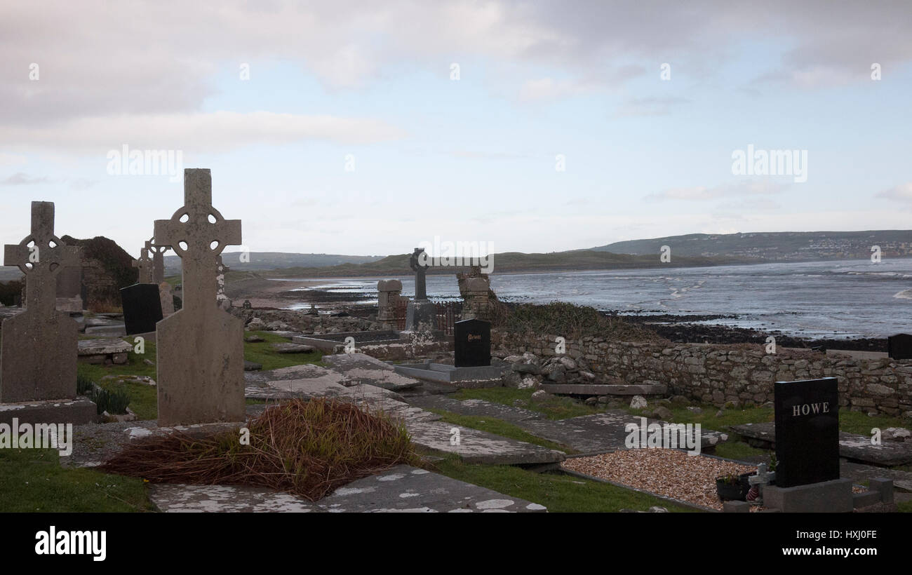 Celtic graveyard. Celtic graveyard in the West of Ireland Stock Photo ...