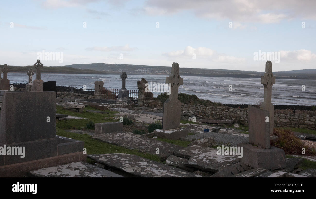 Celtic graveyard. Celtic graveyard in the West of Ireland Stock Photo ...