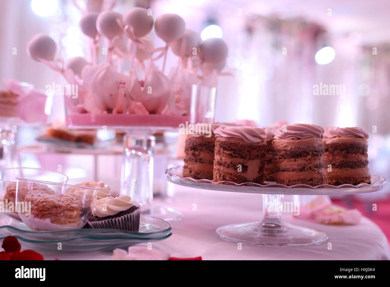 candybar table in a restaurant Stock Photo - Alamy