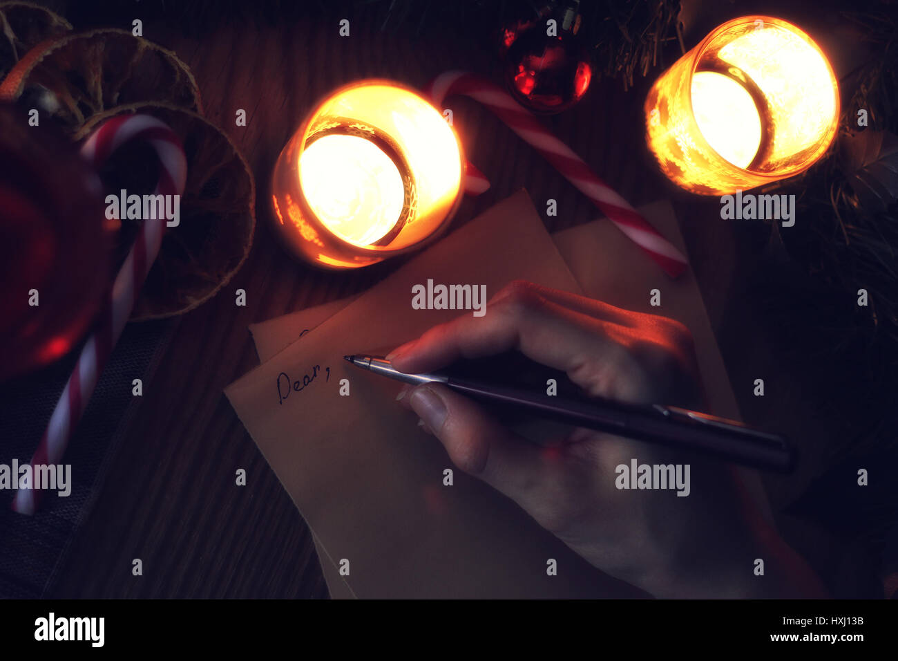 hand write wish year Stock Photo - Alamy