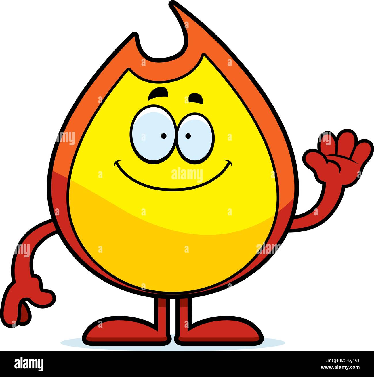A cartoon illustration of a fire waving Stock Vector Image & Art - Alamy