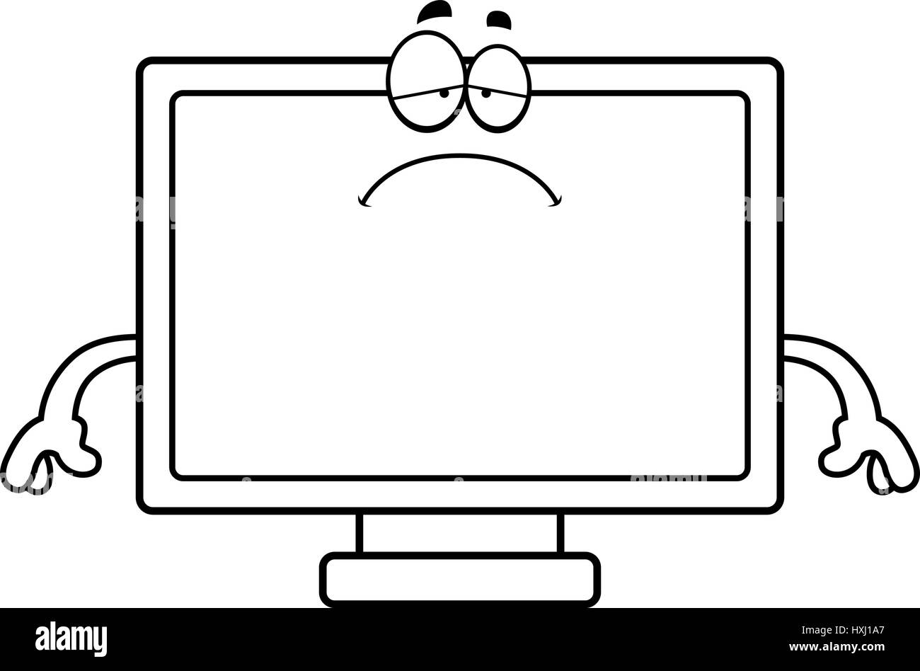 Sad Computer Clip Art