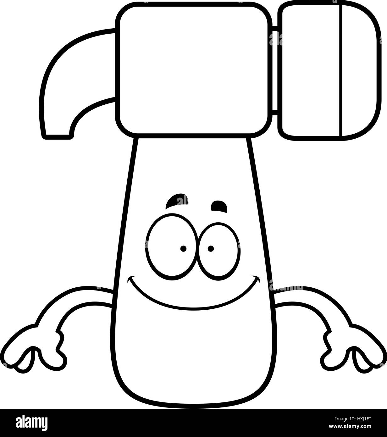 Cartoon hammer Black and White Stock Photos & Images - Alamy