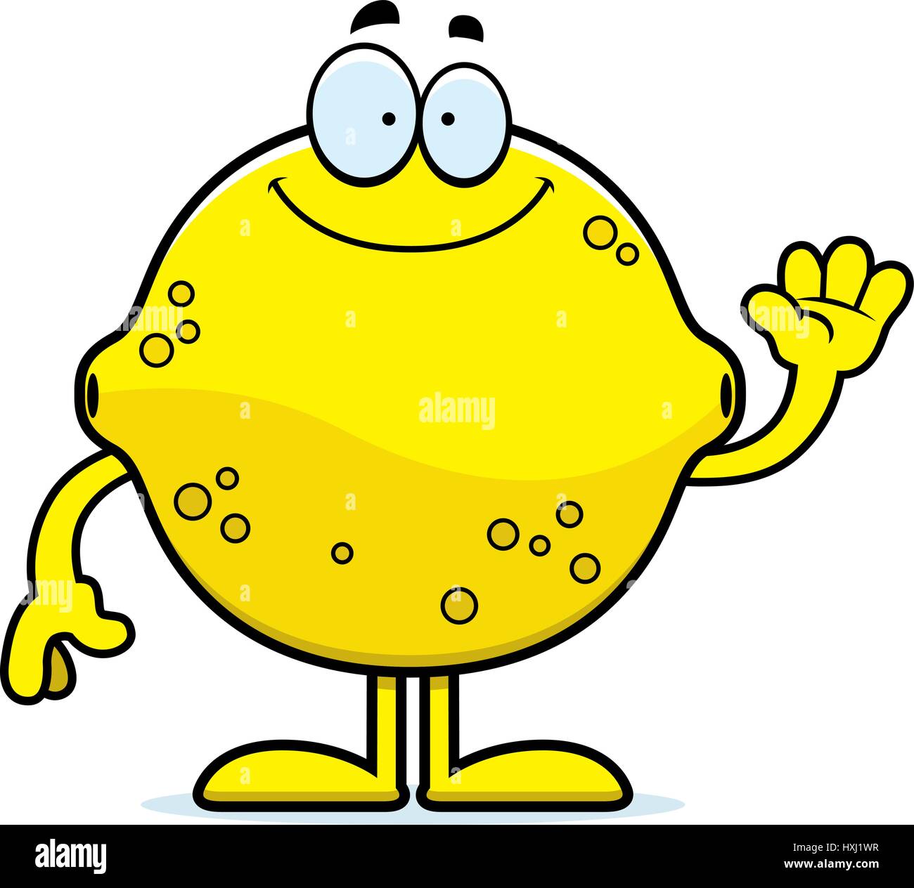 A cartoon illustration of a lemon waving Stock Vector Image & Art - Alamy