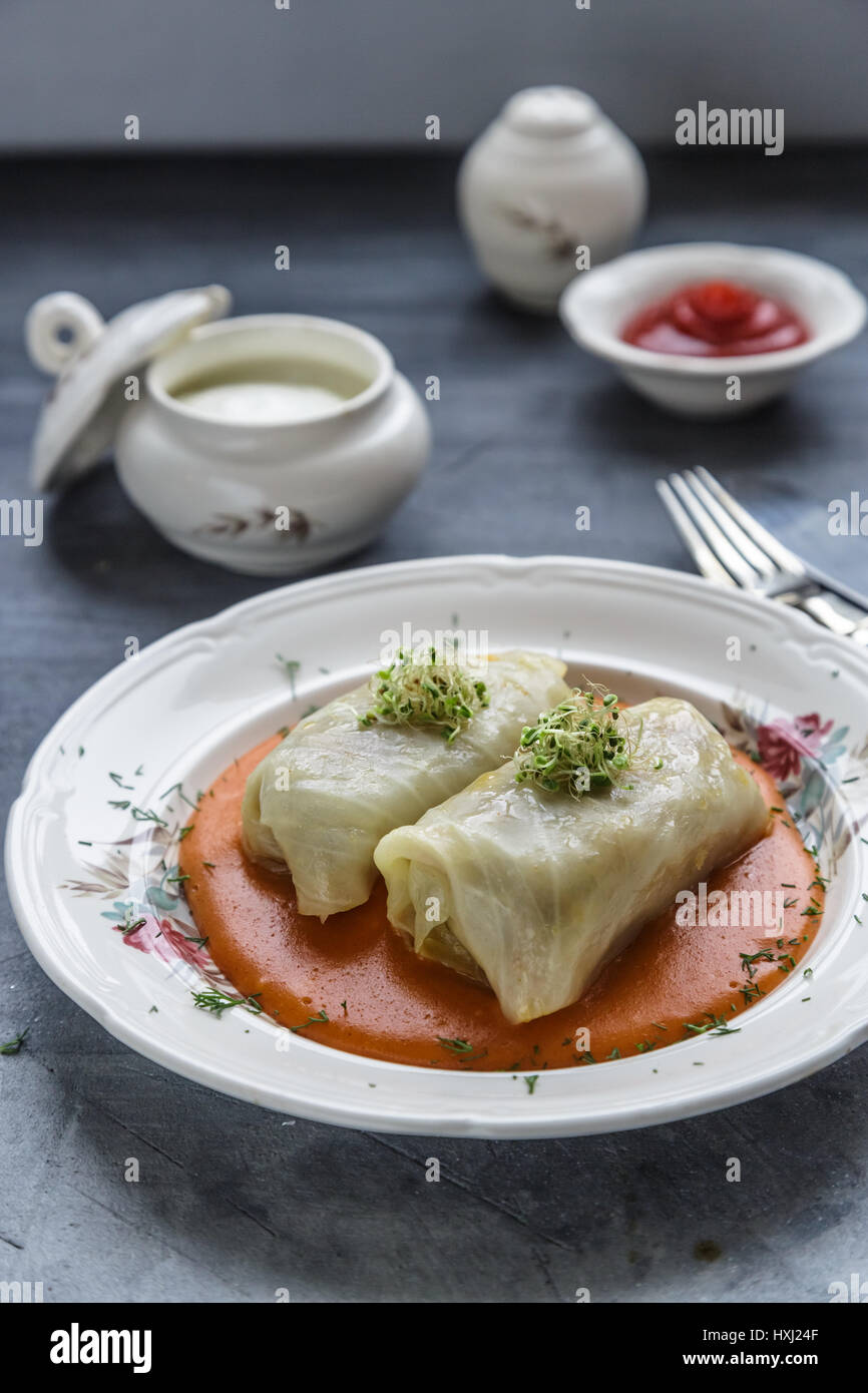Balkan cabbage roll hi-res stock photography and images - Alamy