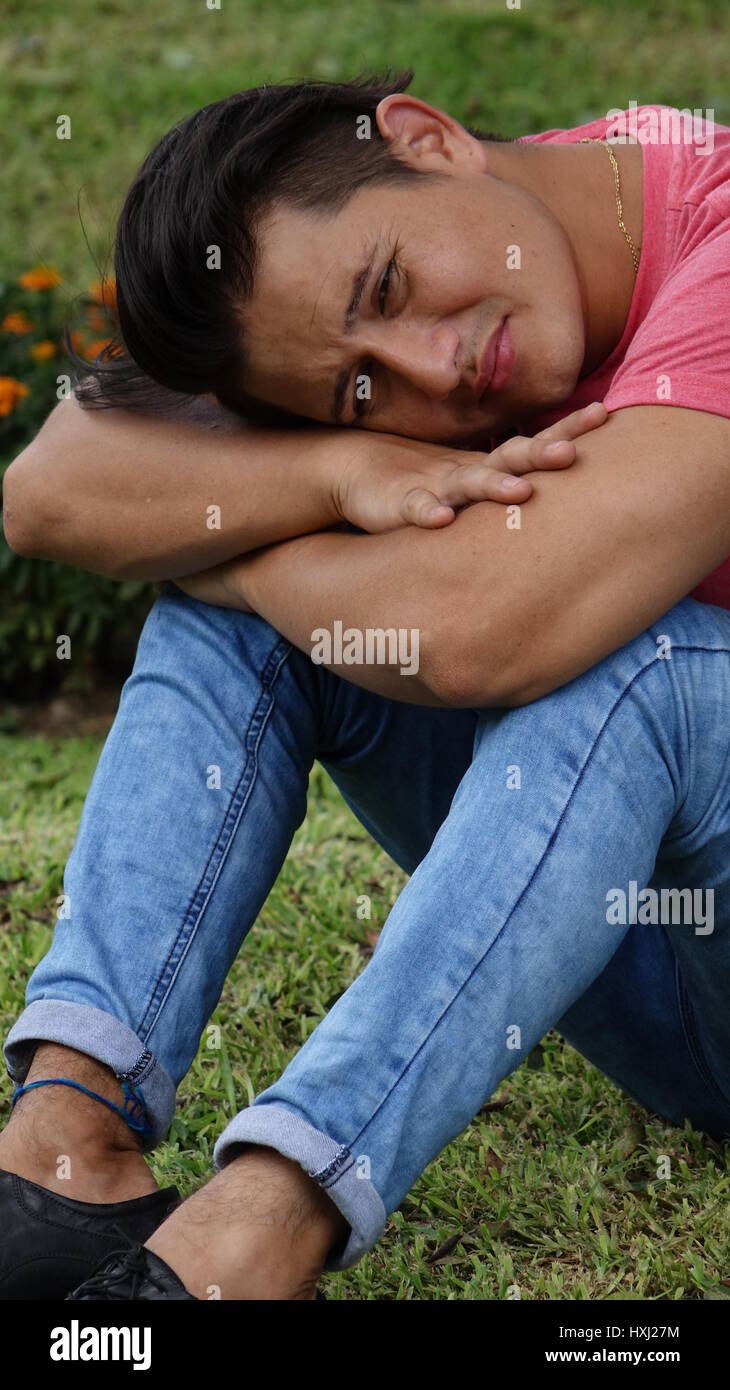 Tired Or Sad Stock Photo - Alamy