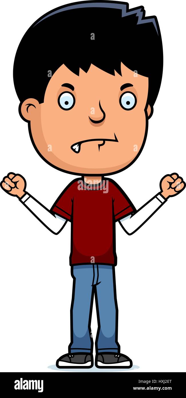 Mad Cartoon Boy Boy Mad Shouting Stock Illustrations – 518 Boy Mad