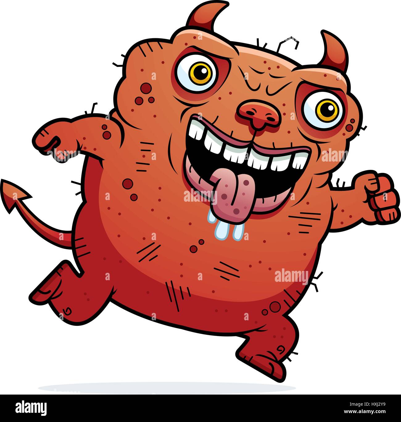 Hideous demon Stock Vector Images - Alamy