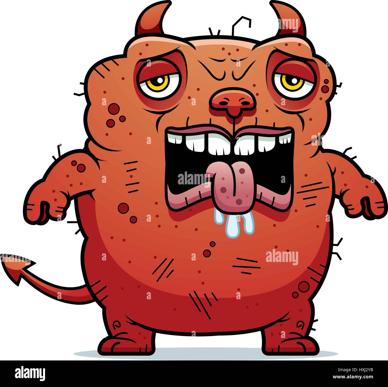 Hideous demon Stock Vector Images - Alamy