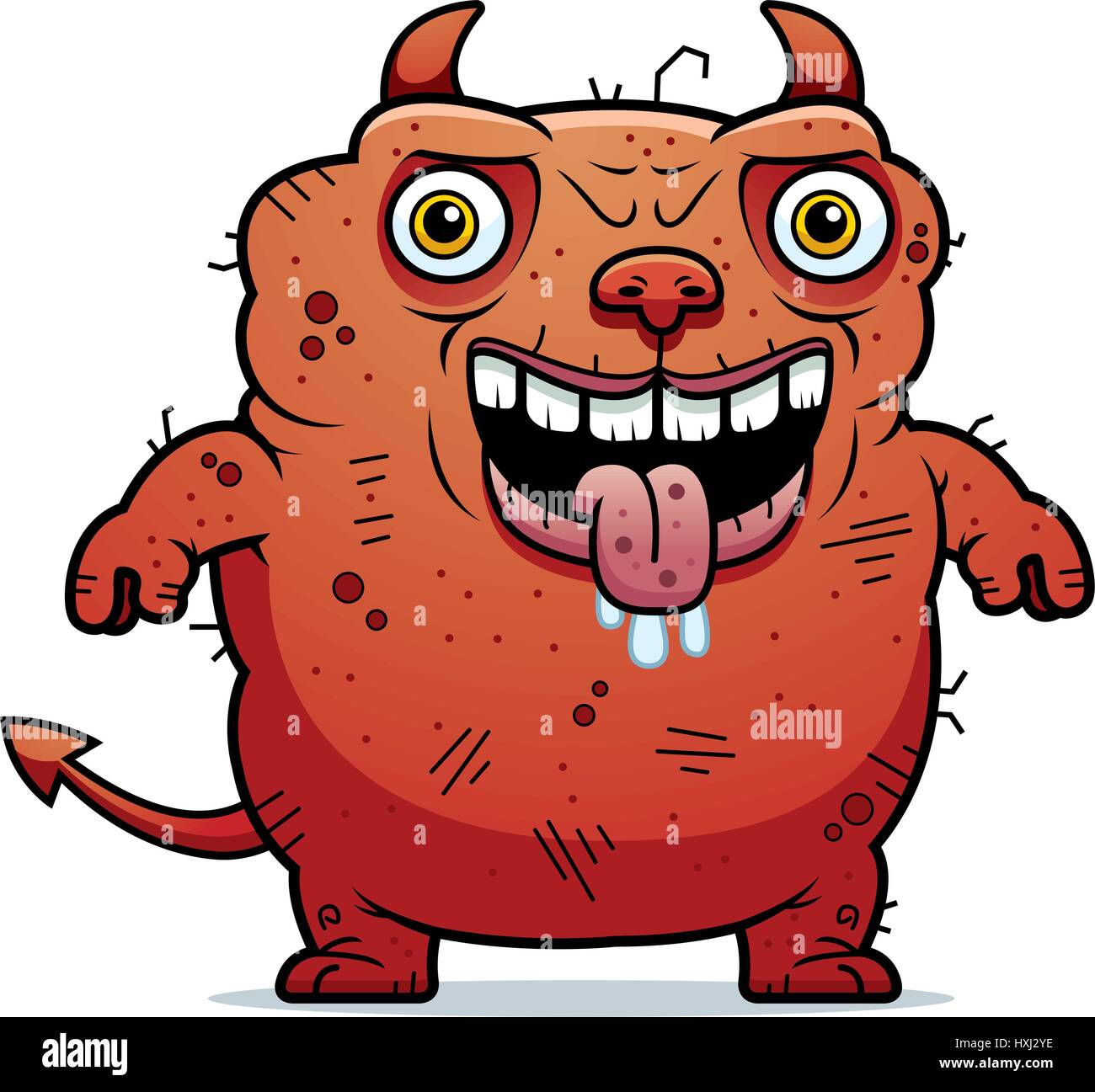 Hideous demon Stock Vector Images - Alamy