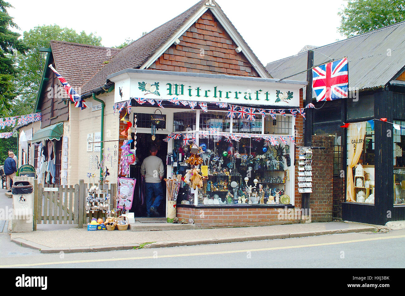 Witchcraft shop in the village of Burley in the New Forest, Hampshire ...